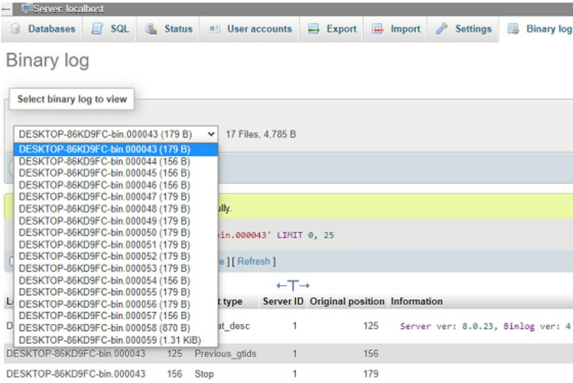 Exploring Binary Logs In Phpmyadmin A Comprehensive Guide Web Hosting Malaysia Server Cloud