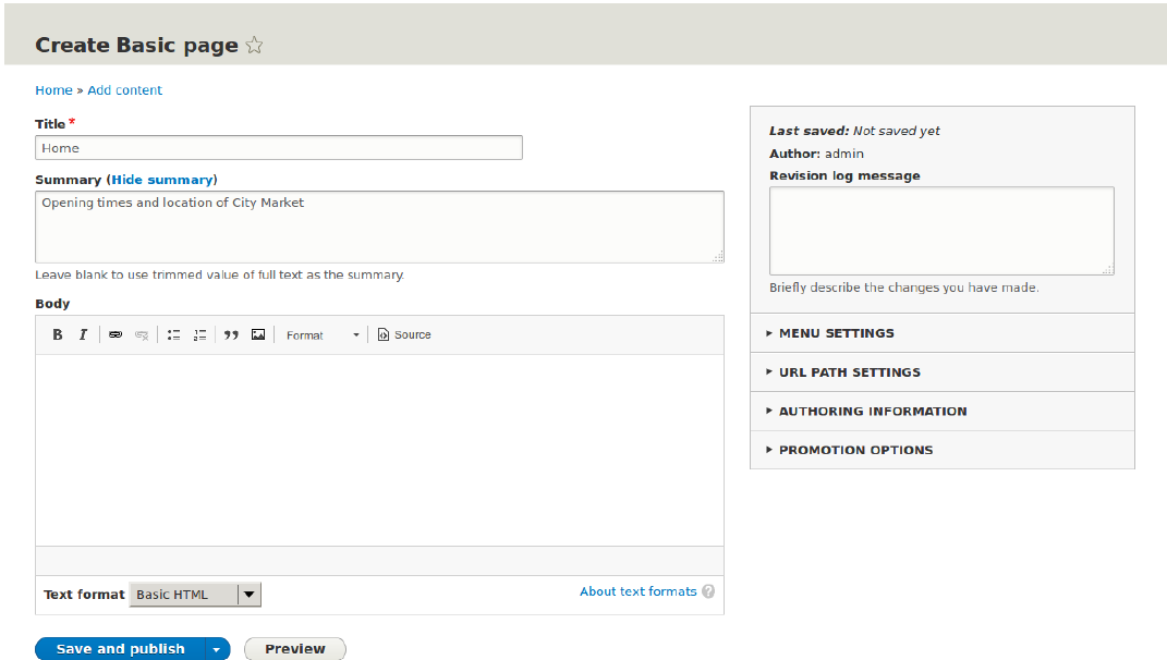 Building A Content Item In Drupal Step By Step Creation Web Hosting Malaysia Server Cloud